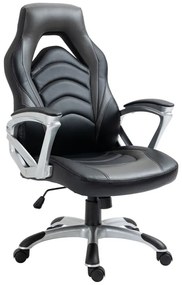 Bhm germany Kancelářská židle Foxton, syntetická kůže, šedá