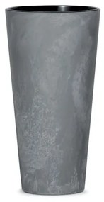 PROSPERPLAST Květináč - TUBUS SLIM Beton Effect Průměr: 30 cm, Barva: beton