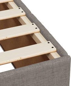 Rám postele bez matrace taupe 160 x 200 cm textil 3284850