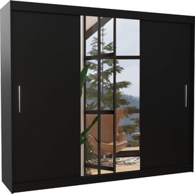 ADRK Furniture Posuvná skříň s zrcadlem DENIS 250 ADRK-SW-DEN-B-250