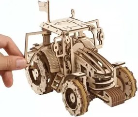 Ugears 3D dřevěné mechanické puzzle Traktor vítězí / od 14 let / 272 d