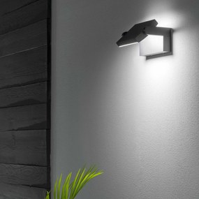 ILUX 287706 Venkovní nástěnné svítidlo SWIPE AP venkovní nástěnné LED svítidlo 20,5W 2300lm 3000K 21,2cm IP54, černé - IDEALLUX