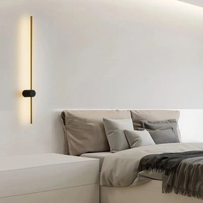 Toolight Toolight, LED nástěnné svítidlo 90cm, 18W, 3000K, LHJ062-W, černá-zlatá, OSW-50030