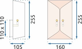Toolight, nástěnná lampa 2xG9 APP1056-1W, OSW-00675