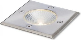 RED R10436 RIZZ čtvercová nerez 230V/350mA LED 3W IP65 3000K - RED - DESIGN RENDL
