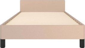 Rám postele s čelem cappuccino 80 x 200 cm umělá kůže 3125542