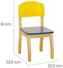 Žlutá dětská židle – Roba