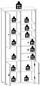 Obývací stěna Bonanza, vintage optika