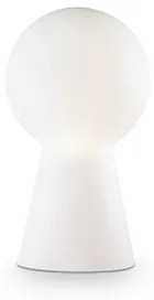 Stolní lampa Ideal Lux Birillo TL1 medium bianco 000251 bílá 22cm + poštovné zdarma