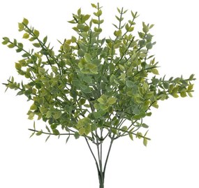 umělá rostlina - trs x5 - zelená/bílá