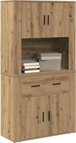 Highboard dub artisan 80 x 33 x 150 cm Kompozitní dřevo 3334341