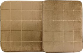 Vesna | Koupelnová předložka Velutto Barrette 50x80 cm + 50x40cm hnědá