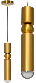 Toolight - Závěsná kovová stropní lampa 1xG9 45W APP470-1CP, zlatá, OSW-00904