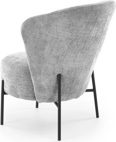 Čalouněné designové křeslo CEZAR šedé