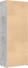 Skříň highboard betonově šedá 70x42,5x185 cm kompozitní dřevo 3281374