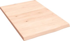 Koupelnová deska 40 x 60 x 2 cm neošetřené masivní dřevo 3156002