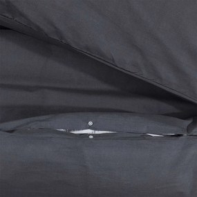 Sada ložního prádla černá 140 x 200 cm bavlna 136522