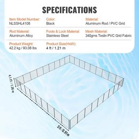 oplocení bazénu, 1,22 × 32,92 m pro zapuštěné bazény