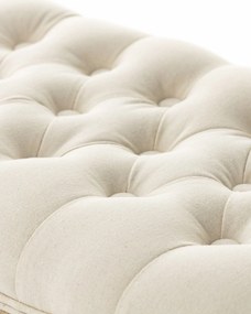 Lavička Isacco krémová 114x38x48cm