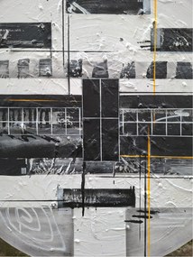 Fero Radačovský / Orol | Monoscope Rám: Bílý, Velikost: 40 x 30 cm