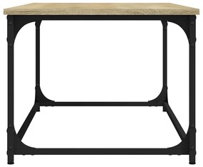 Konferenční stolek dub sonoma 102x50x40 cm kompozit a železo - Default Title