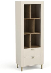Knihovna se zásuvkami cashmere MOSSA MO4