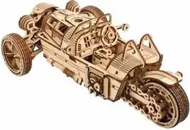 Ugears 3D dřevěné mechanické puzzle Tříkolka UGR-S / od 14 let / 457 d
