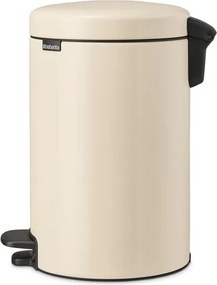 Béžový nášlapný ocelový odpadkový koš 12 l NewIcon – Brabantia