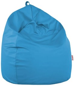 Sedací pytel SAKO blankytný modrý ekokůže