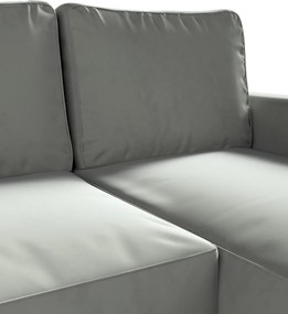 Potah na pohovku IKEA Backabro rozkládací se šezlongem barva šedá látka lesklé, sametová