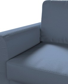 Potah na pohovku IKEA Backabro,  3-místná, rozkládací barva modrá látka pletený vzor