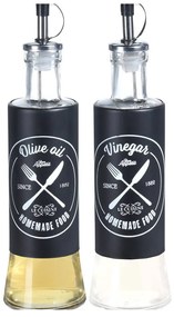 Skleněná láhev na olej/ocet Morgan 300 ml sada 2ks