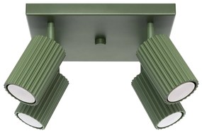 Sollux Lighting Stropní svítidlo KARBON 4 olivově zelené