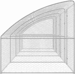 Psí kennel 4 ks Stříbrná 8 x 2 x 2 m Pozinkovaná ocel 3368335