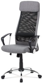 Kancelářská židle GARY, světle šedá látka a černý MESH
