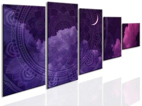 Obraz mandala noci Purple Velikost (šířka x výška): 203x90 cm