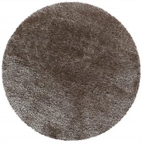 Ayyildiz koberce Kusový koberec Brilliant Shaggy 4200 Taupe kruh - 160x160 (průměr) kruh cm