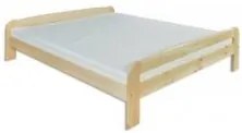 Dřevěná masivní postel 140x200 cm LK108 borovice masiv-přirodní