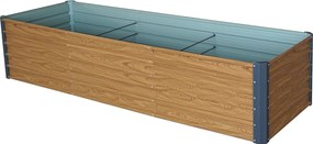 Vyvýšený zahradní záhon BestBerg VZ-1250RW / 1250 l / 240 x 90 x 58 cm / dekor dřeva