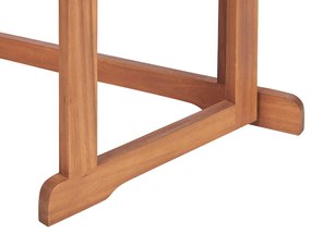 Skládací stůl z akáciového dřeva 110 x 47 cm světlé dřevo TREIA Beliani