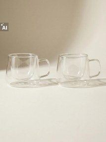Sinsay - Skleněné šálky s dvojitým dnem 2 pack - clear