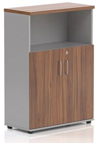 Střední skříň Visio LUX 80 x 38,5 x 113 cm, ořech