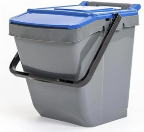 Odpadkový koš na tříděný odpad Compactor EASYTWIN 30 L, modrý