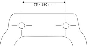 WENKO 22415100-Toaletní sedátko HABOS 46x36 cm bílá/stříbrná
