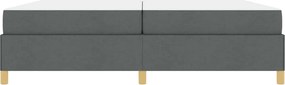 Rám postele Tmavě šedá 200 x 200 cm textil 3398963