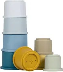 Little Dutch Stohovací kelímky Blue / od 0 měsíců