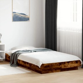 Rám postele kouřový dub 90 x 190 cm kompozitní dřevo 3281242
