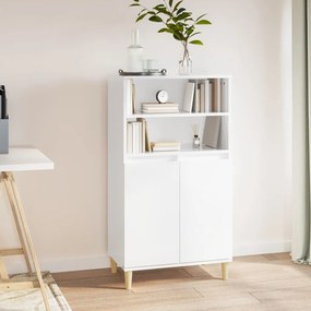 Skříň highboard bílá s vysokým leskem 60 x 36 x 110 cm kompozit - Default Title