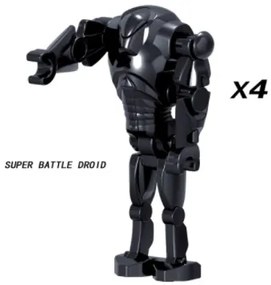 Figurky Battle Droid a Super Battle Droid  STAR WARS 4 KS  Lego Varianta: Super Battle Droid - černý