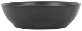 CÔTÉ TABLE Kameninový hluboký talíř Ingrid Noir 18,5 cm, černá barva, keramika